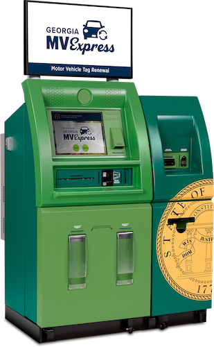 Georgia MV Express Kiosk in the South Augusta Tag Office (Richmond Co.)